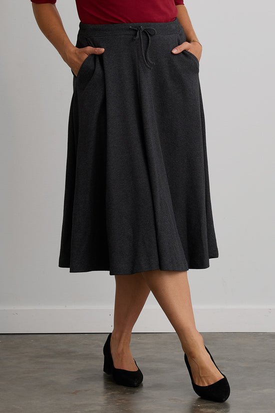 Women's 100% Cotton Midi Skirt | Organic Cotton Skirt | Fair Indigo