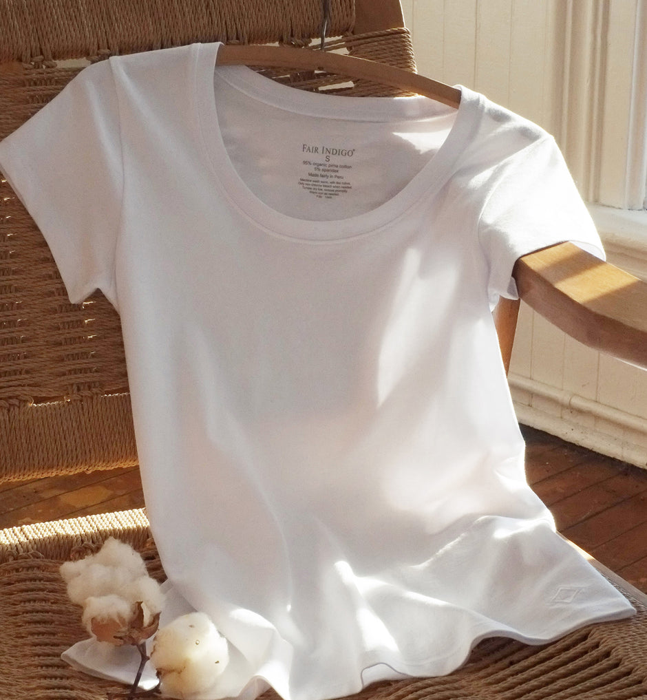 Women's Long Sleeve Raglan Henley | Organic Cotton | Fair Indigo